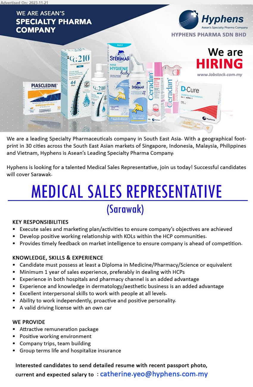 Advertisement Detail - HYPHENS PHARMA SDN BHD