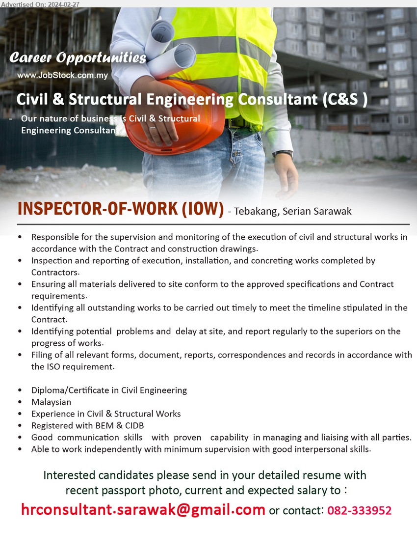 Advertisement Detail - ADVERTISER (Civil & Structural Engineering ...